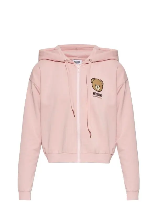 Moschino Underbear Zip Hoodie - Pink