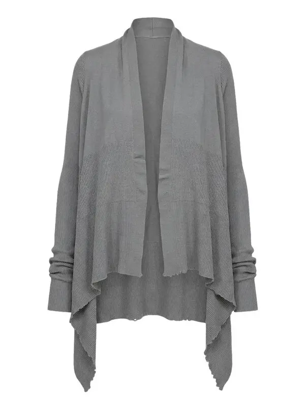 Rick Owens Asymmetrical Wrapped Cardigan - Yucca Brown