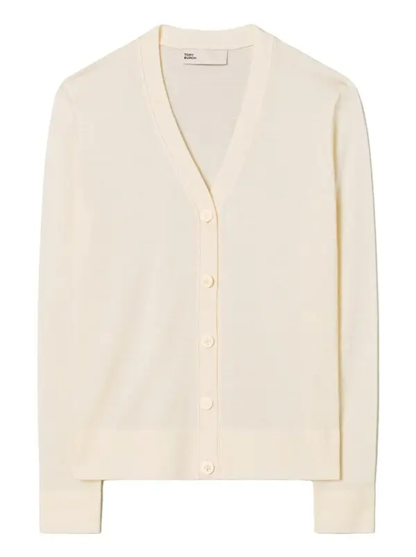 Tory Burch V-neck Button-up Cardigan - White