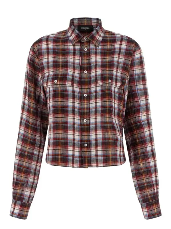 Dsquared2 Check Buttoned Shirt - Multicolor