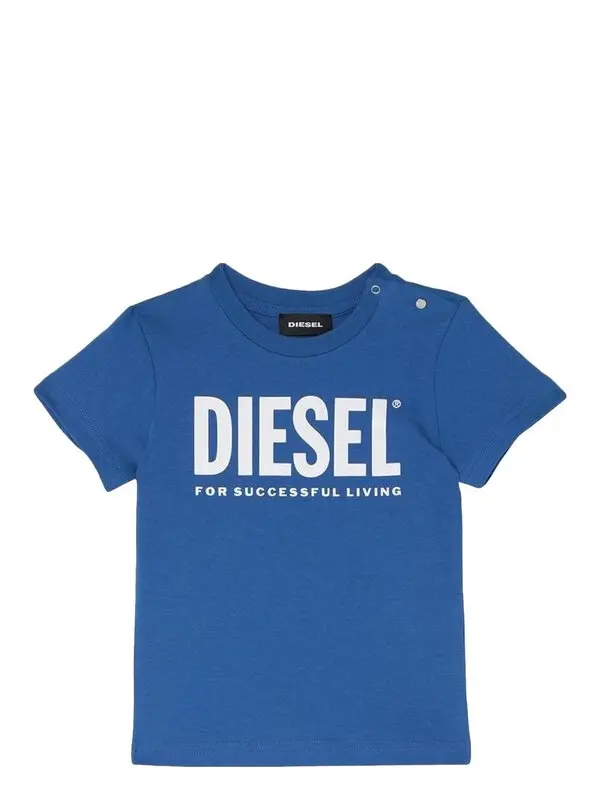 DIESEL® Logo Print T-shirt - Blue