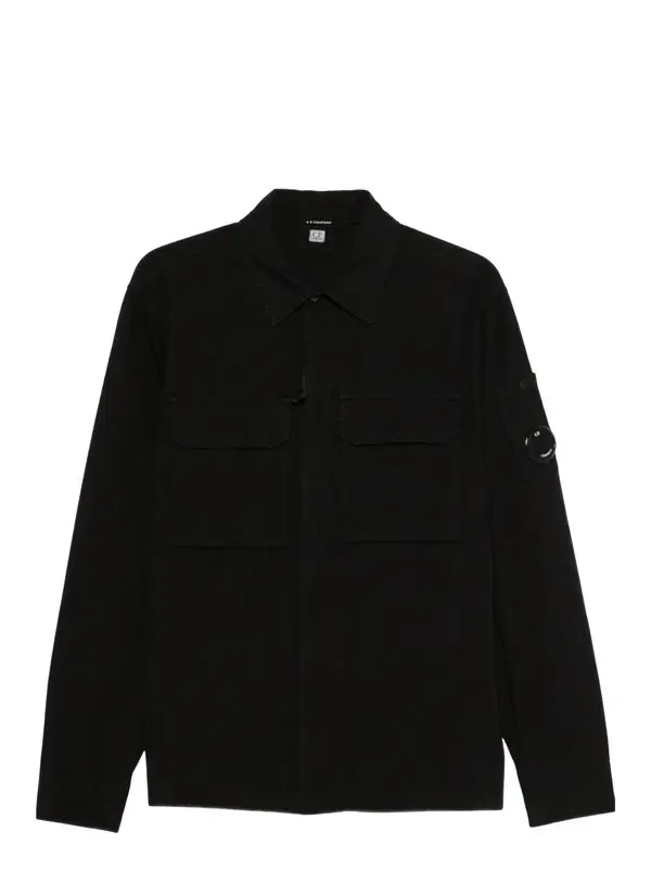 C.P. COMPANY Lens Button-up Overshirt - Black