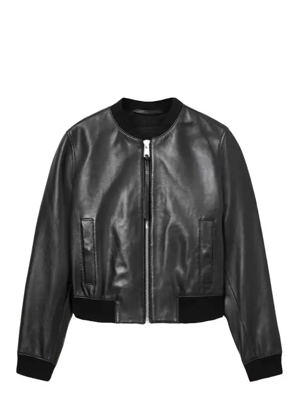 ALLSAINTS Orten Leather Bomber Jacket - Black