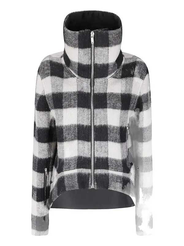 Rick Owens Exploder Checked Jacket - Black