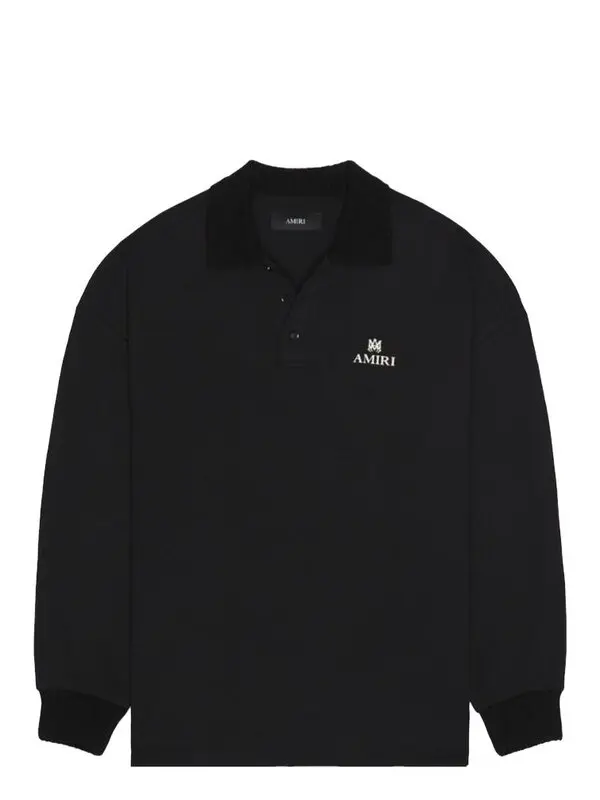 Amiri Logo-print Polo Shirt - Black