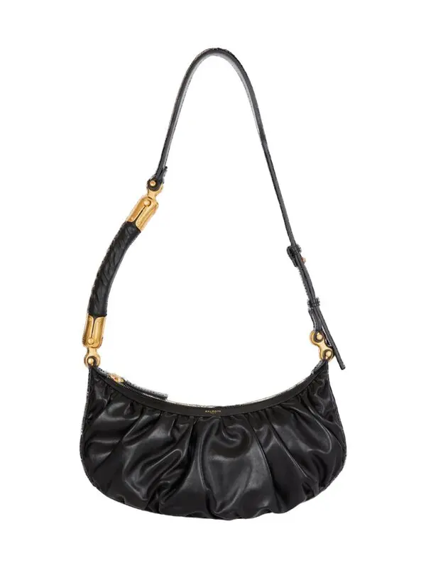Balmain Bène Hobo Shoulder Bag - Black