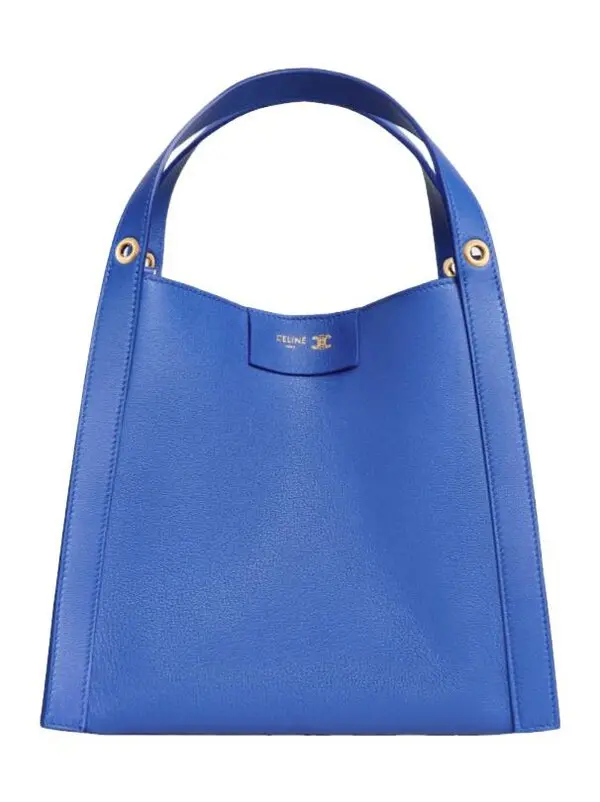 Celine Small Cube Bag In Supple Calfskin - Blue