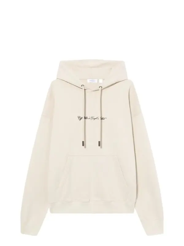 Off-White Script Arrow Diagonal Skate Hoodie - Pumice