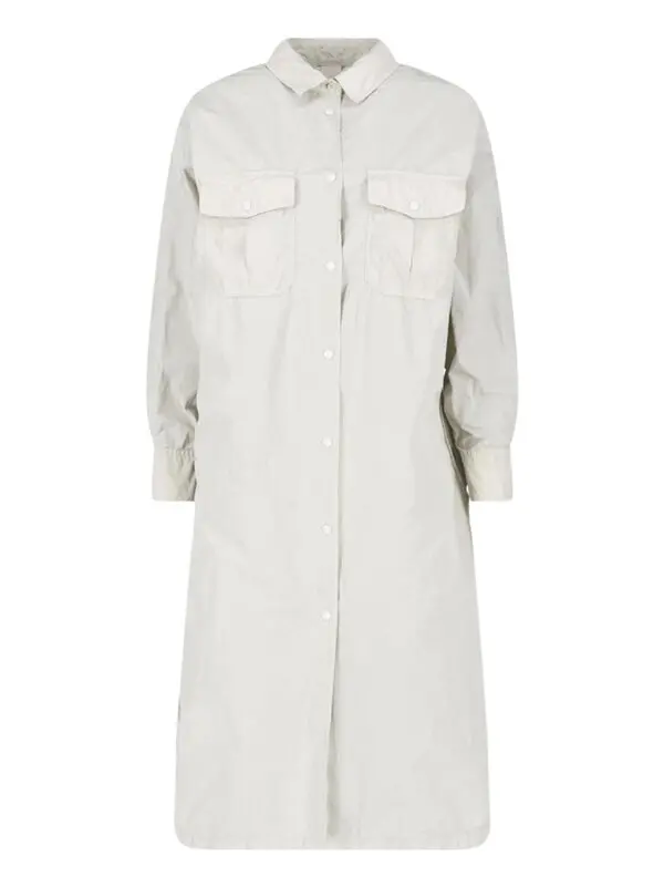 Aspesi Utility Longline Jacket - White