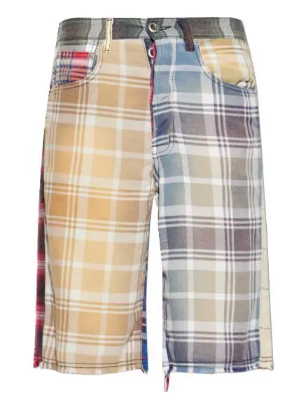 GALLERY DEPT. Patchwork Plaid Shorts - Nude