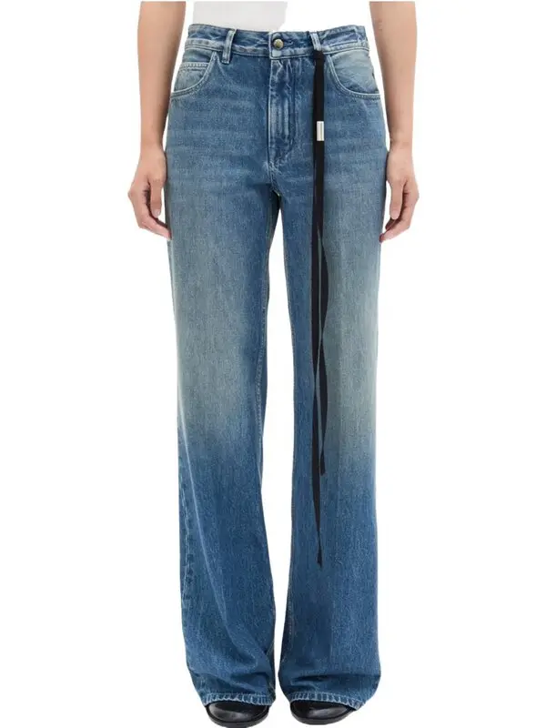 ANN DEMEULEMEESTER Vive Straight Leg Jeans - Blue