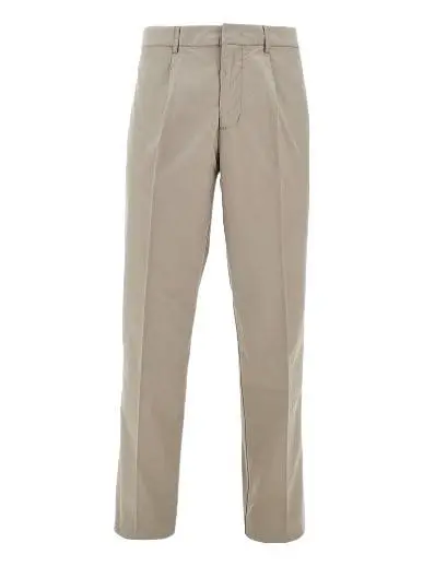 Emporio Armani Lightweight Straight-leg Pants With Belt Loops - Nude