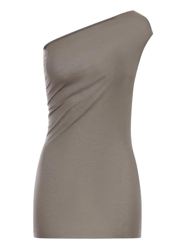 Rick Owens Asymmetrical Sleeveless Top - Gray