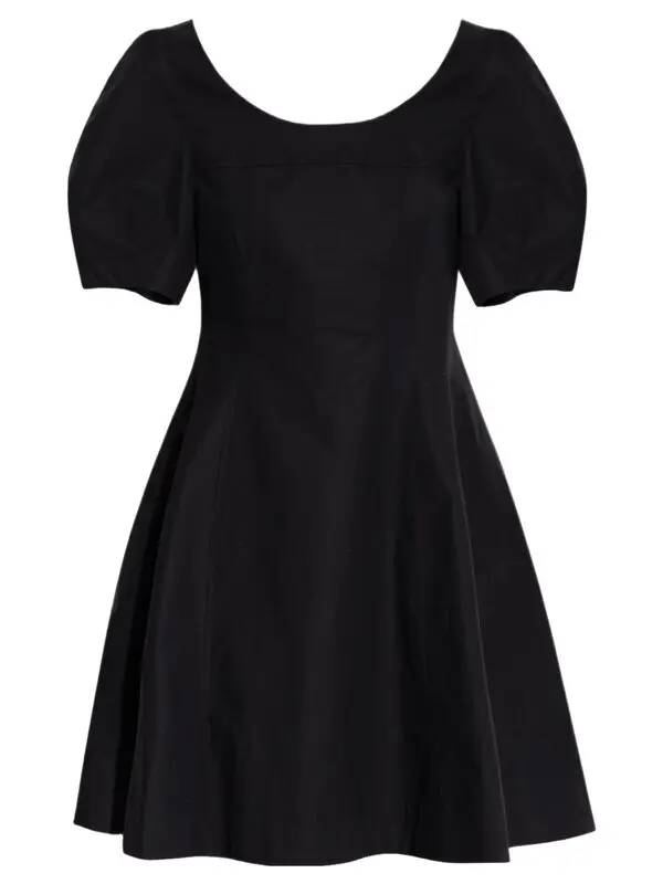 Theory Puff Sleeve Crewneck Dress - Black