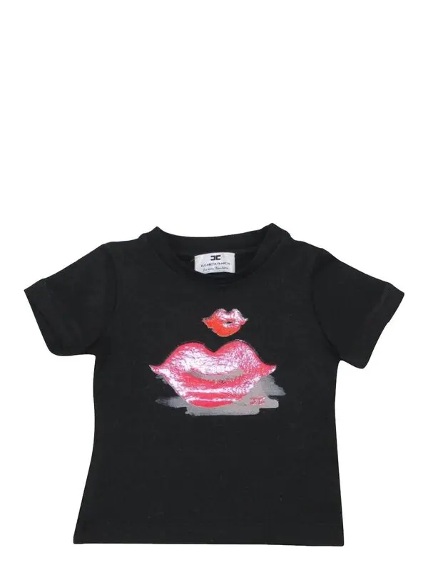 Elisabetta Franchi Printed T-shirt - Black