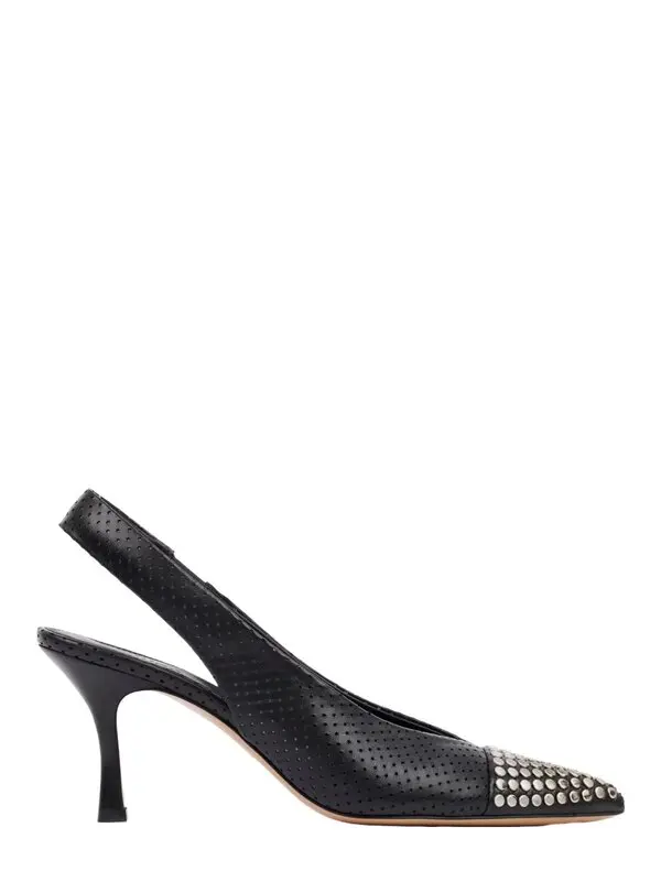 Chloé Alba Studded Slingback Pumps - Black