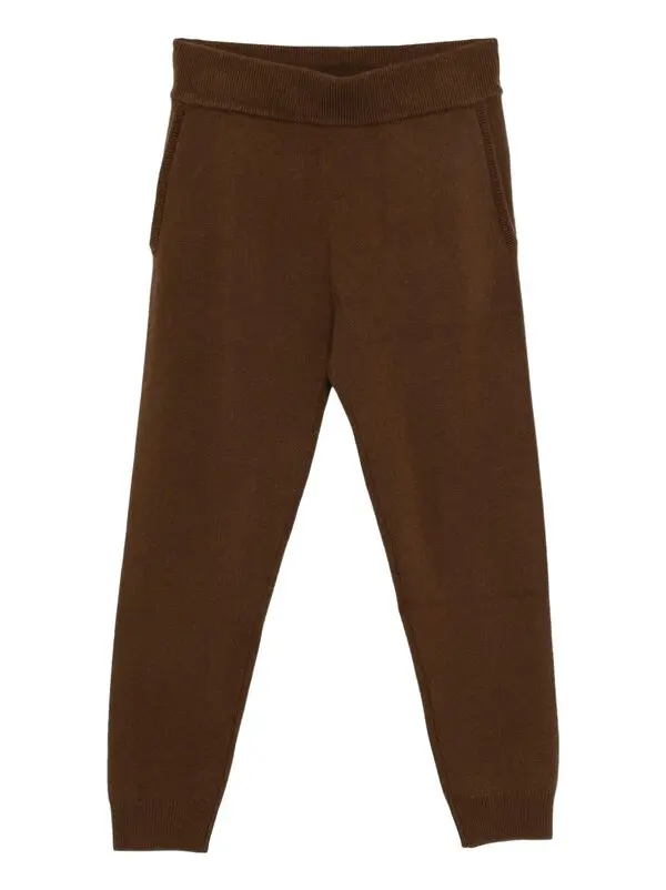 ENTIRE STUDIOS Ribbed Knit Trousers - Brown