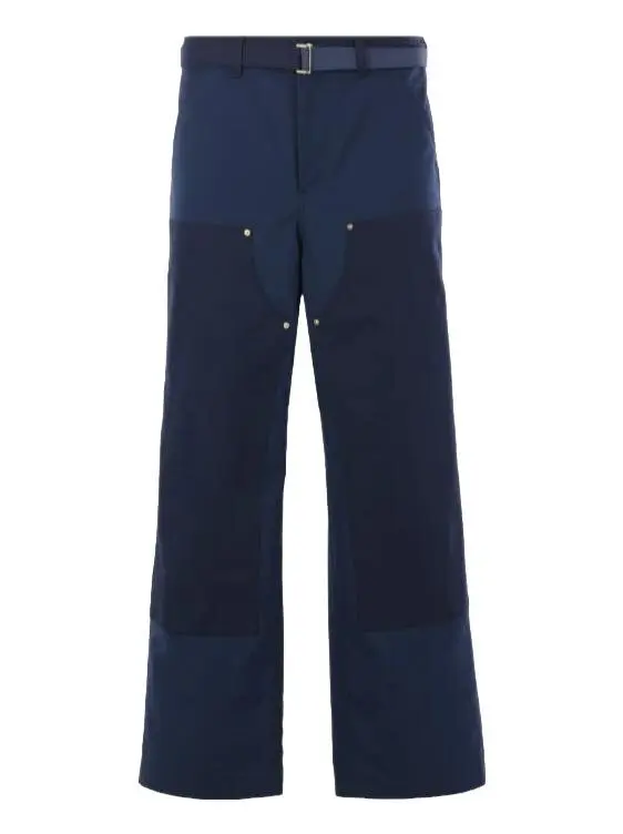 SACAI X CARHARTT WIP Belted Duck Pants - Black
