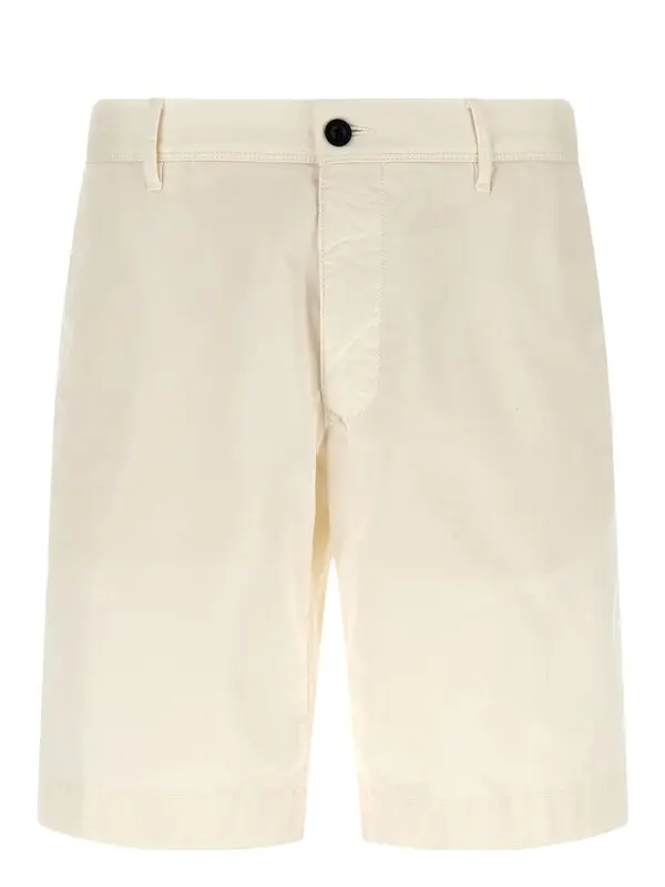 Incotex Slim Fit Bermuda Shorts - White