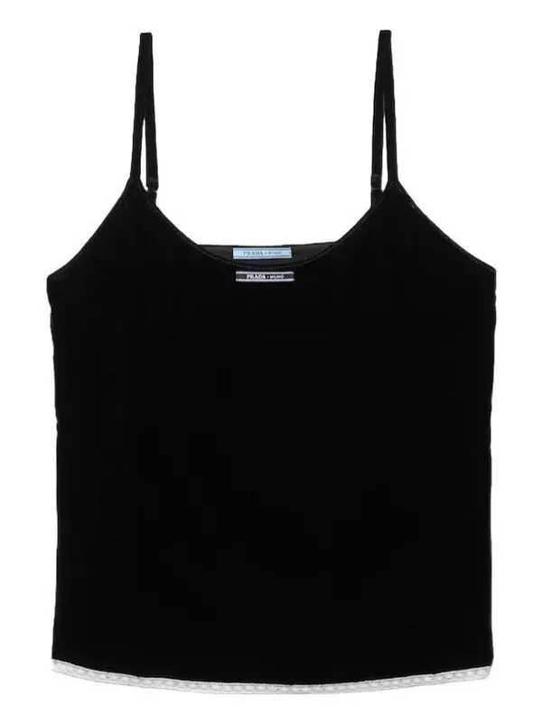 Prada Velvet Top - Black