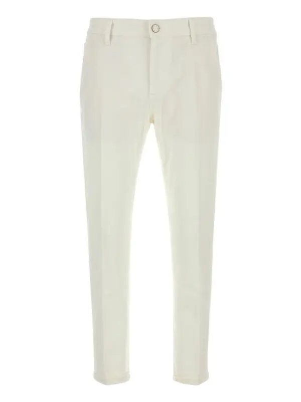 PT TORINO Slim Fit Five Pocket Jeans - White