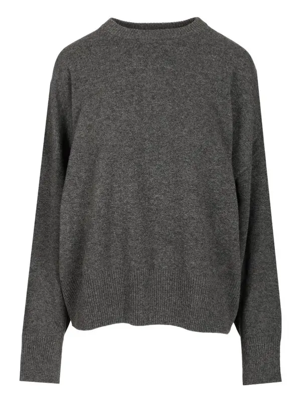 LOULOU STUDIO Anaal Round Neck Sweater - Black