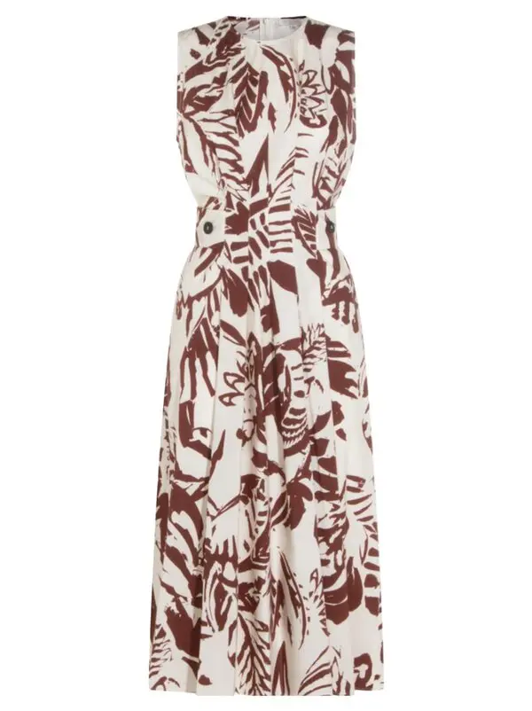 Antonelli Firenze Abstract Print Midi Dress - No