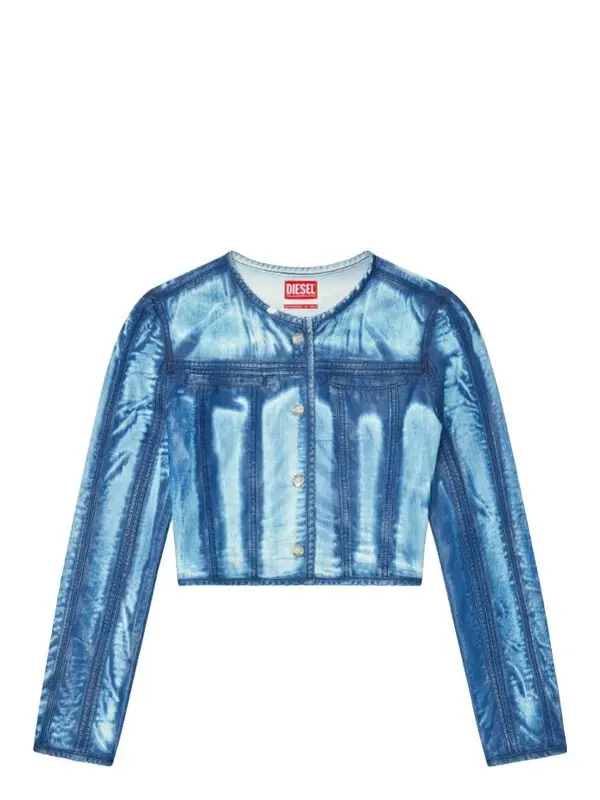 DIESEL® Buttoned Denim Jacket - Blue