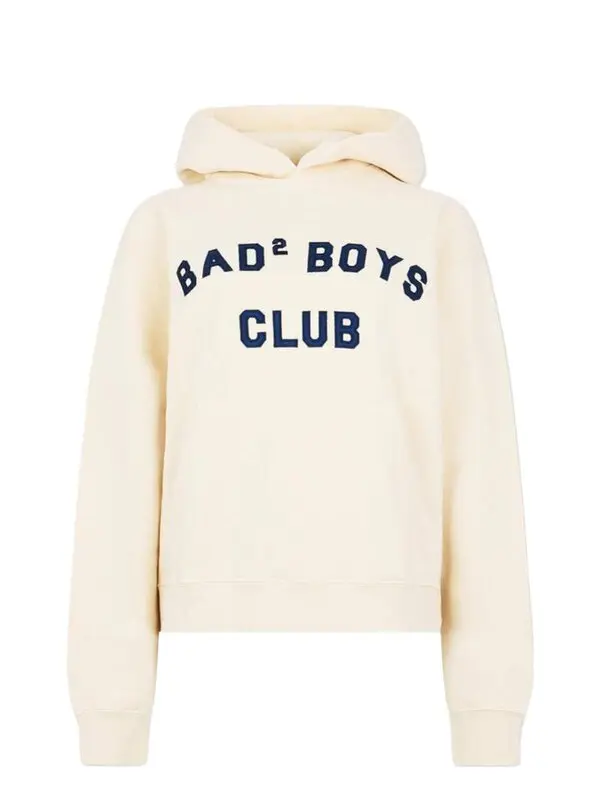 Dsquared2 Vintage Fade Wide Fit Hoodie With Lettering - White
