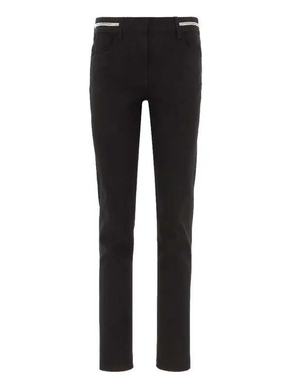 Givenchy 4g Embellished Skinny Jeans - Black