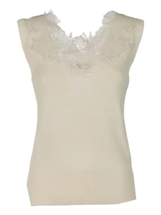 Ermanno Scervino Lace Vest - Nude