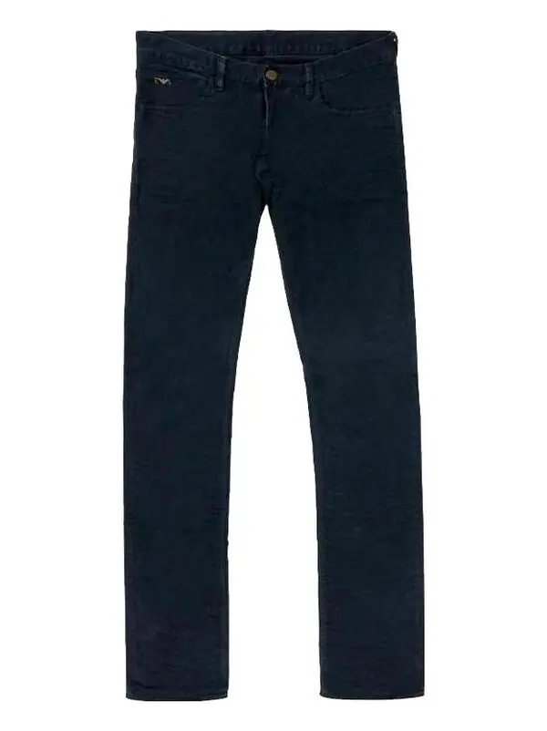 Emporio Armani Logo Straight Leg Jeans - Black
