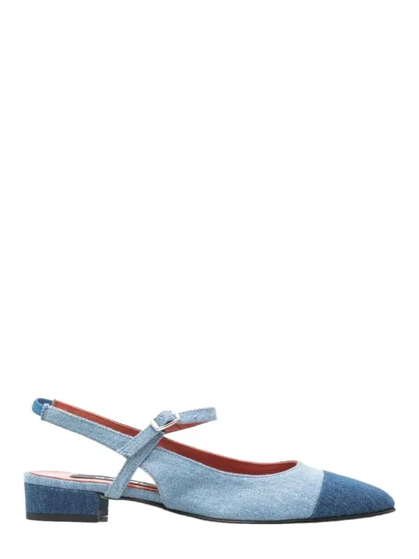 CAREL Oceano Slingback Ballets - Blue