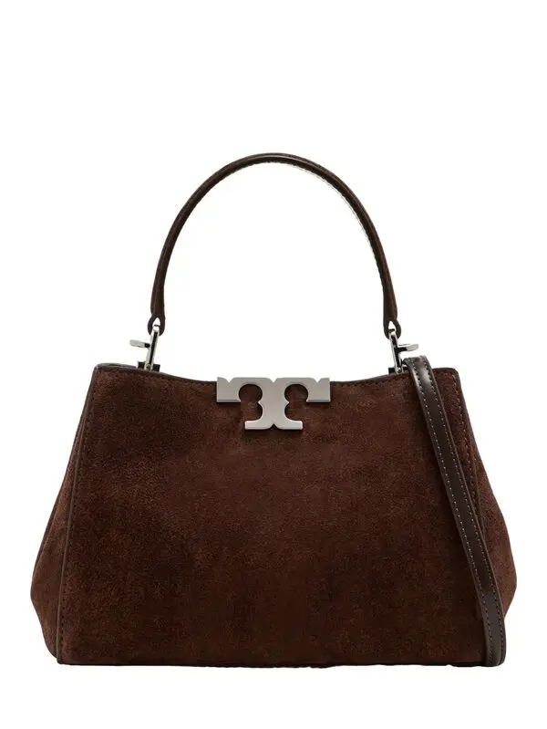 Tory Burch Mini Eleanor Logo Plaque Satchel Bag - Brown
