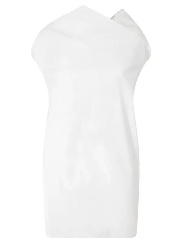 Khaite Tatia Pleated Mini Dress - White