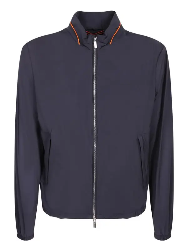 MOORER Long-sleeve Zip-up Jacket - Black