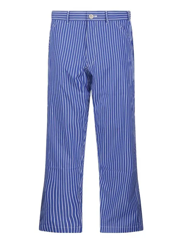 Comme Des Garçons Fqp 505 Striped Trousers - Bluestripe