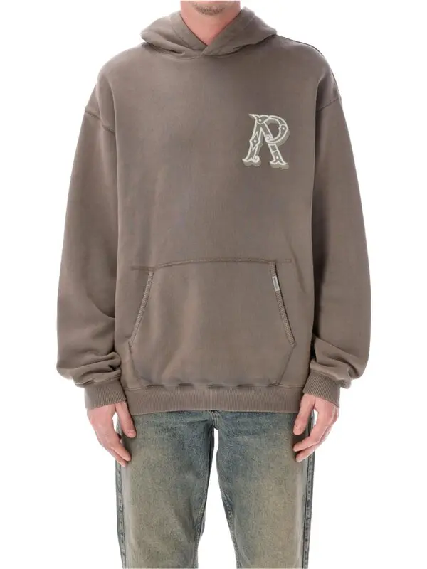 REPRESENT Western Initial Logo Hoodie - Brown