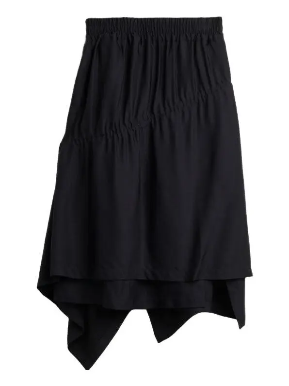 Y3 Asymmetrical Midi Skirt - Black
