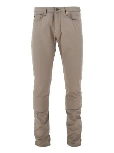Emporio Armani Casual Trousers With Belt Loops - Gray