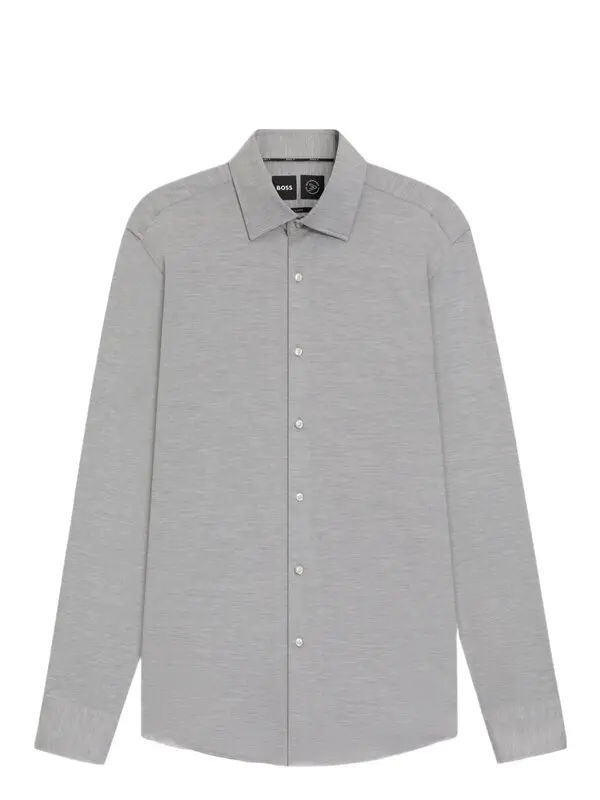 Hugo Boss Long-sleeve Button-fastening Shirt - Gray