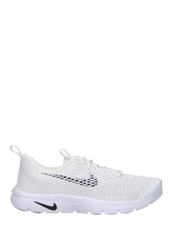 Comme Des Garçons Round Toe Lace-up Sneakers - White