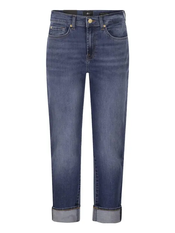 7 For All Mankind Relaxed Skinny Boyfriend Jeans - Blue
