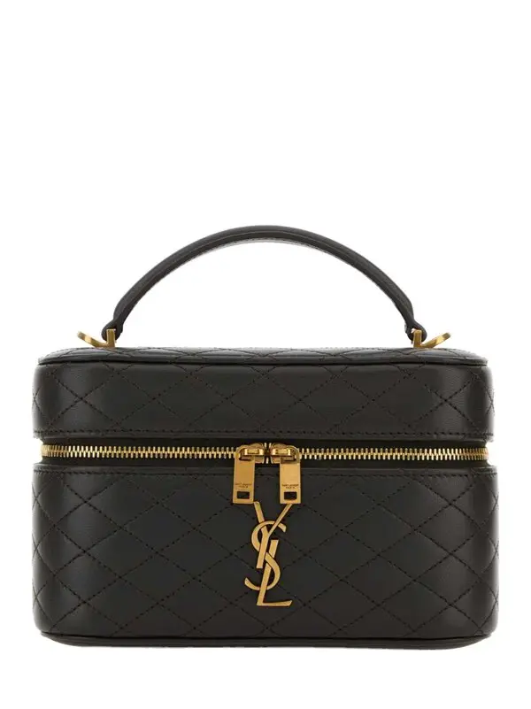 Saint Laurent Gaby Quilted Clutch Bag - Black