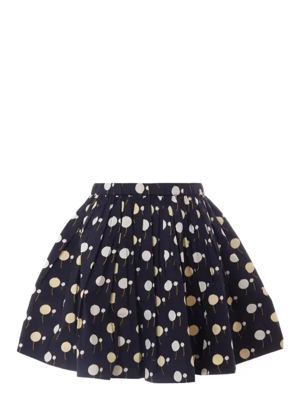 Bonpoint Suzan Cherry Printed Skirt - Black