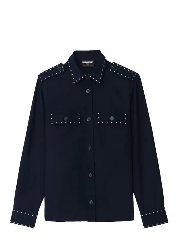 Zadig&Voltaire Crystal Embellished Shirt - Black
