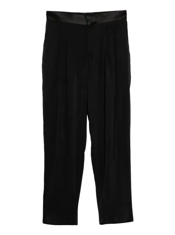 Giorgio Armani Pleated Tailored Trousers - Black