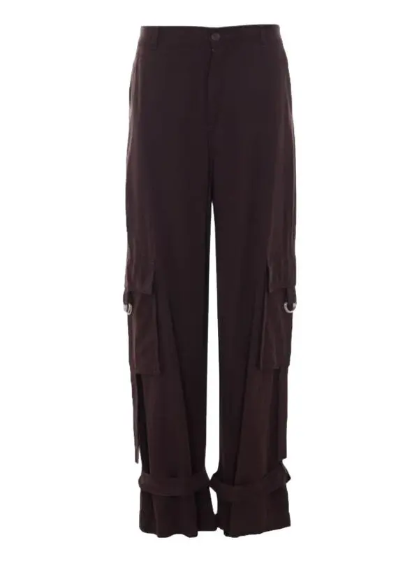 Liu Jo Flared Cargo Pants - Brown