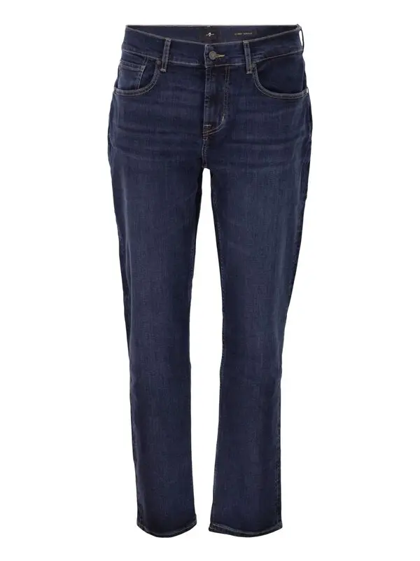 7 For All Mankind Slimmy Tapered Jeans - Dark Blue