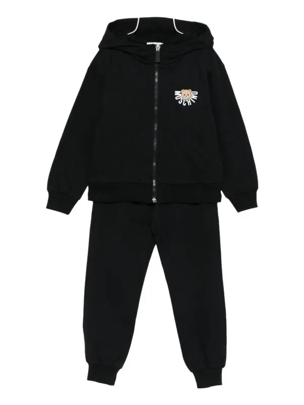 Moschino Teddy Print Tracksuit Set - Black